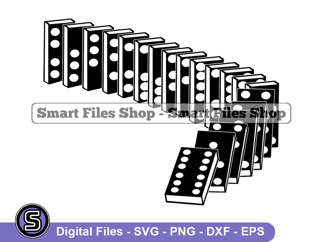 Domino Effect #2 Svg, Dominos Svg, Falling Dominos Svg, Dominos Dxf ...