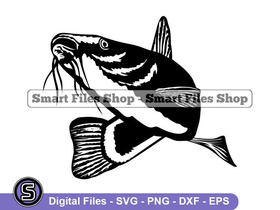 Catfish Svg Fishing Svg Fish Svg Catfish Dxf Catfish Png | Etsy