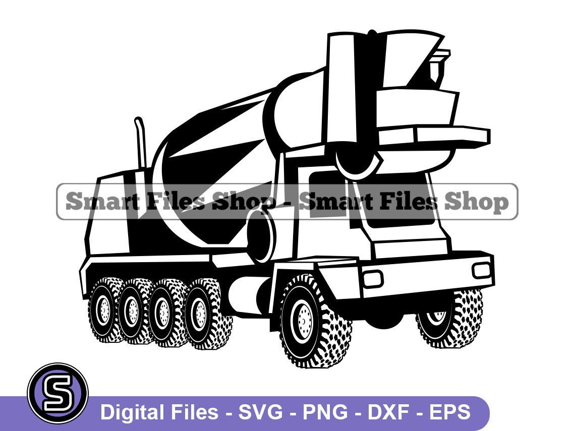 Free Clipart Of Concrete Truck