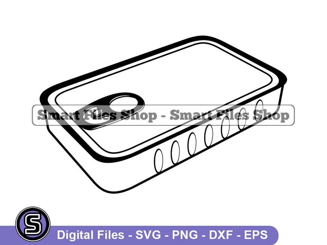 Tin Can Svg, Sardines Svg, Tuna Svg, Canned Food Svg, Tin Can Dxf, Tin ...