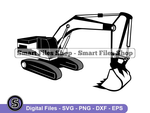 Excavator 6 SVG Excavator SVG Heavy Equipment Svg | Etsy
