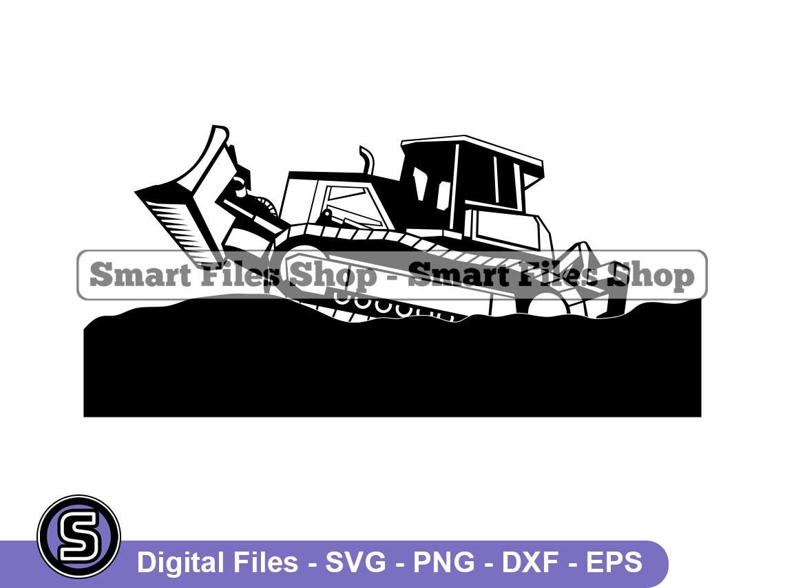 Crawler Dozer 2 Svg Heavy Equipment Svg Crawler Bulldozer - Etsy