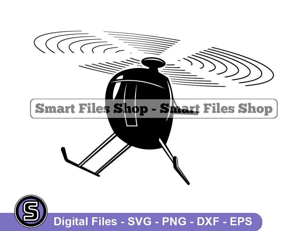 Flying Helicopter Svg, Helicopter Svg, Helicopter Dxf, Helicopter Png ...