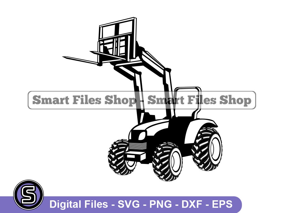 Tractor Pallet Fork Svg Tractor Svg Tractor Dxf Tractor - Etsy
