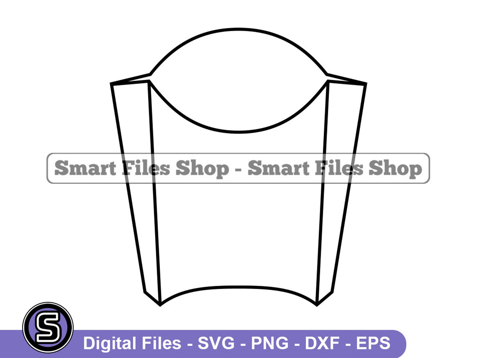 Potato Fries Box Outline Svg French Fries Svg Fries Svg - Etsy