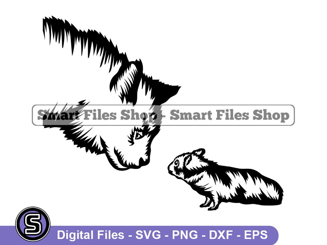 Cat Vs Mouse 2 SVG, Mouse Svg, Mouse Svg, Cat Vs Mouse Dxf, Cat Vs ...