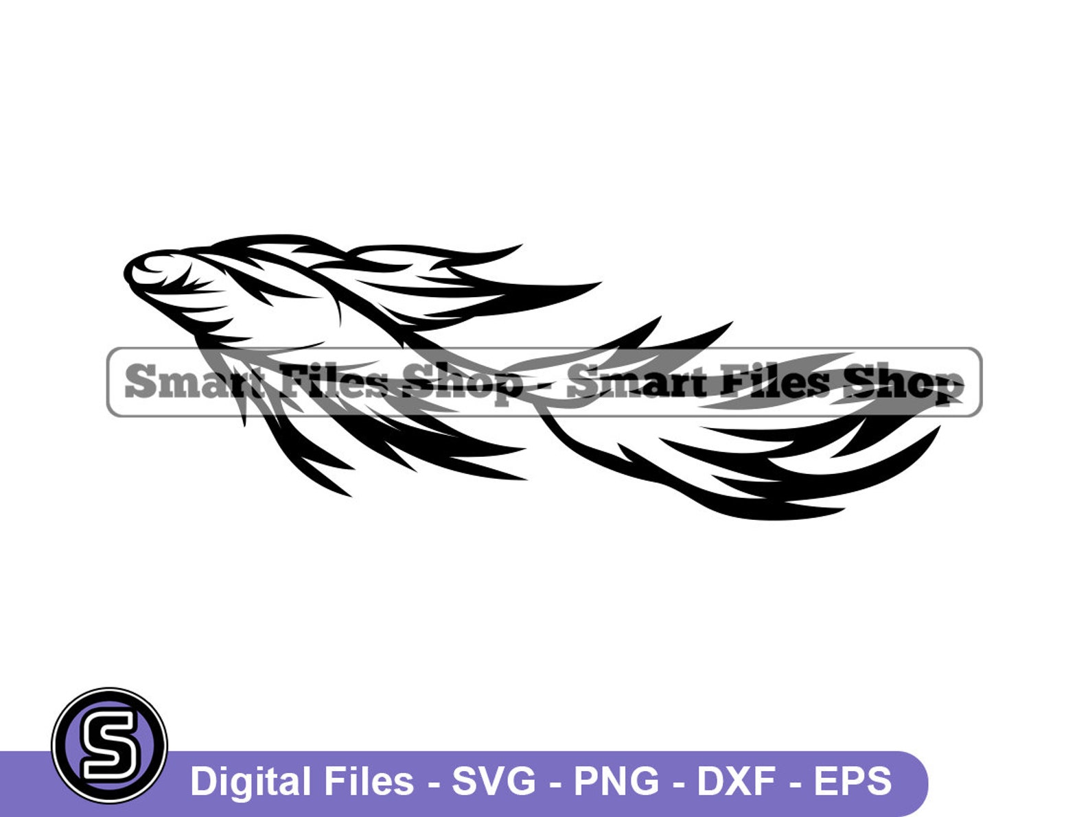Flaming Fish Logo Svg Fish Svg Fishing Svg Fish Dxf Fish - Etsy