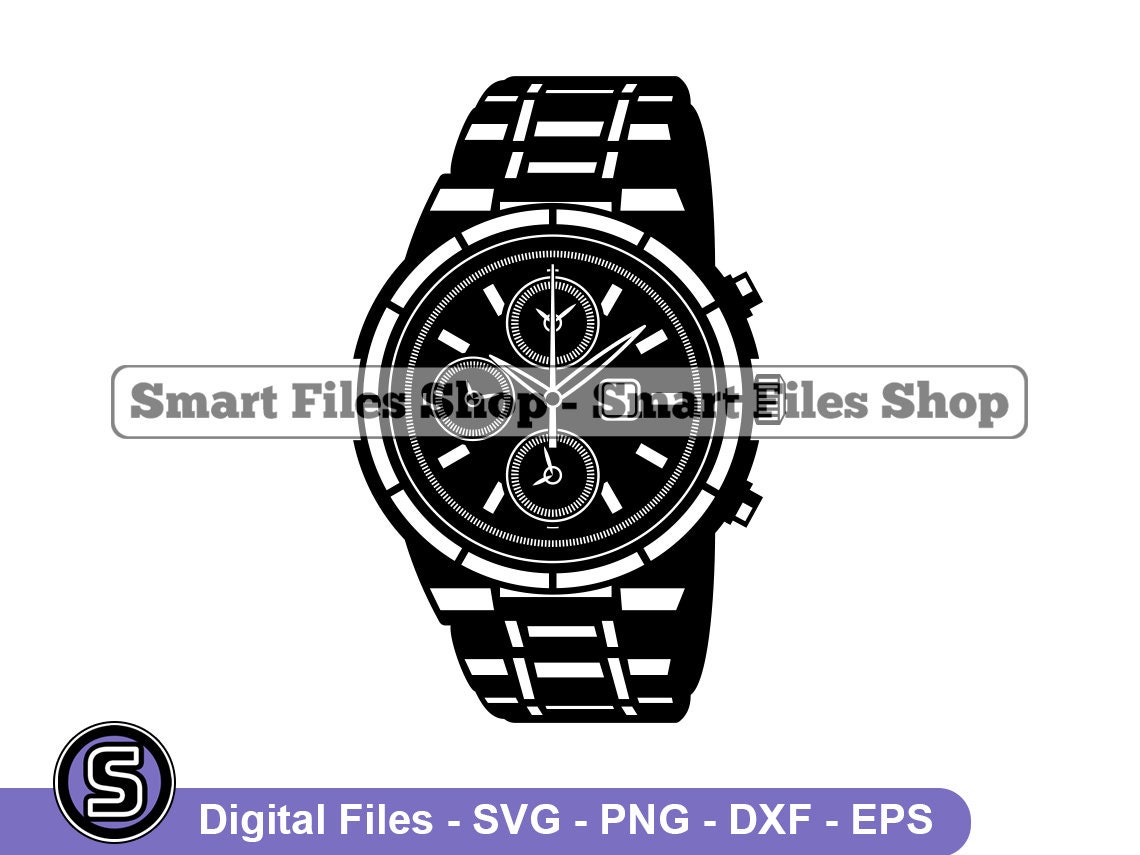 Wrist Watch Svg Watch Svg Clock Svg Time Svg Watch Dxf | Etsy