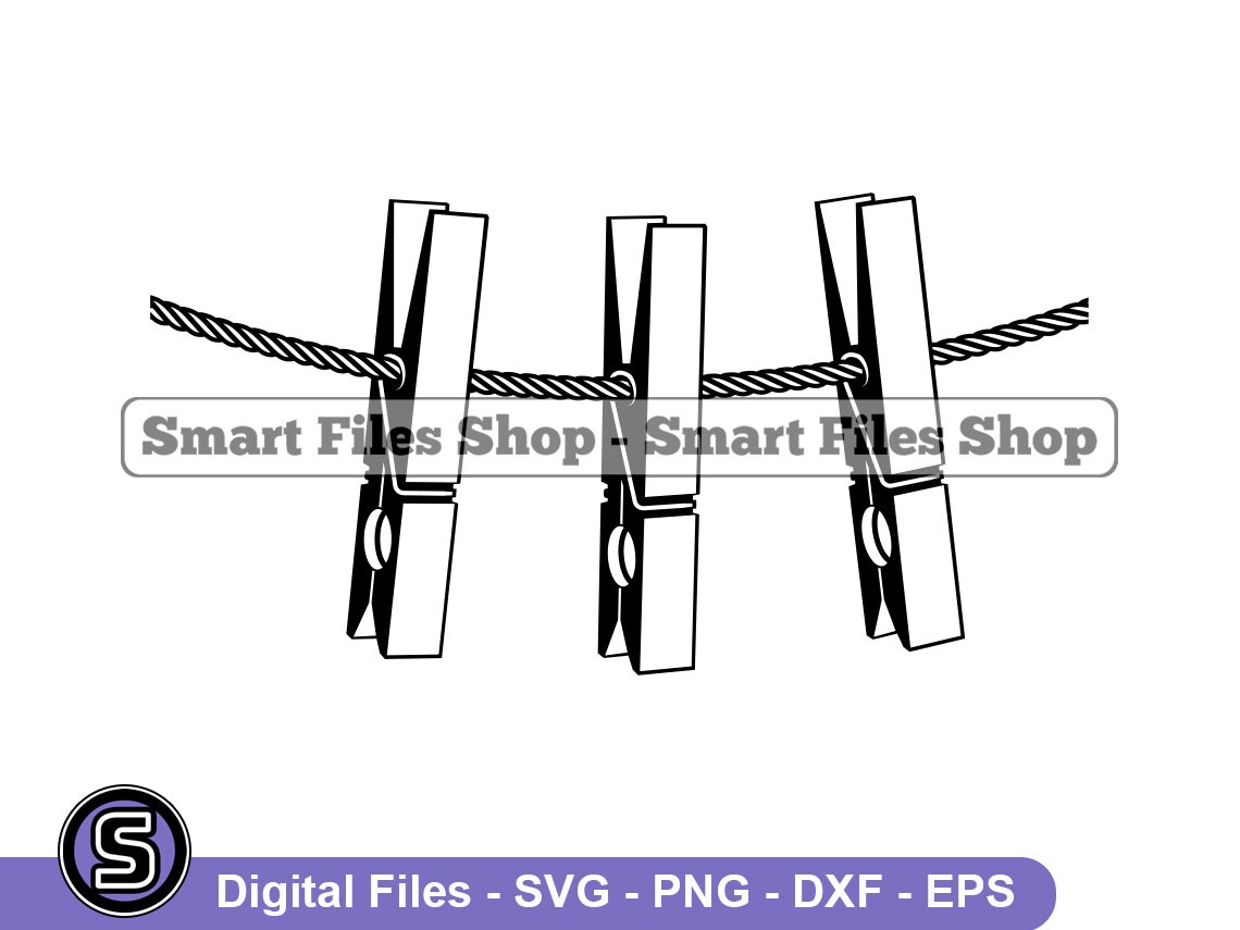 Clothes Pins Svg Laundry Svg Laundromat Svg Laundry Dxf | Etsy