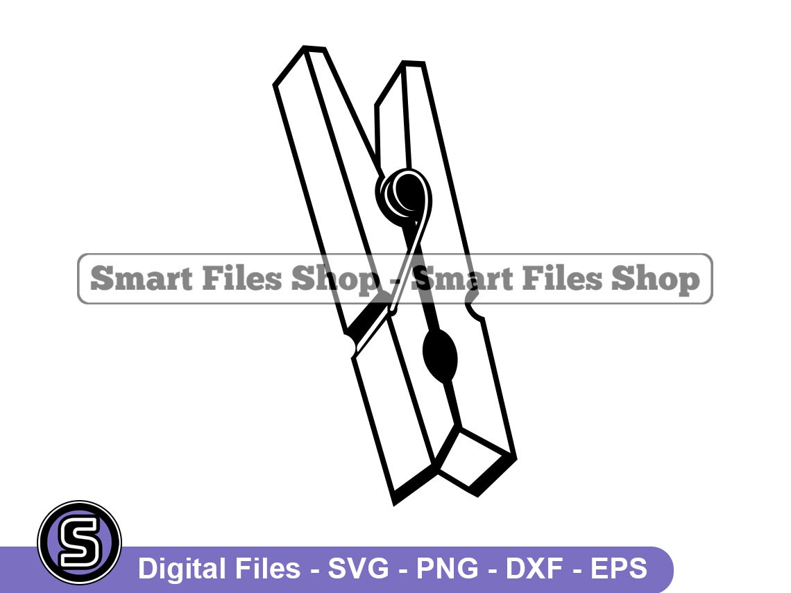 Clothespin Svg Laundry Svg Clothespin Dxf Clothespin Png - Etsy