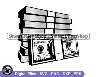 Stack of Cash Svg - Etsy