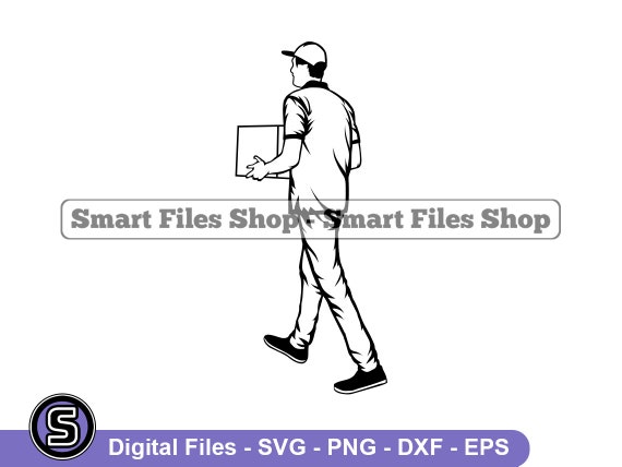 Delivery Man 5 Svg Delivery Svg Shipping Svg Ecommerce - Etsy