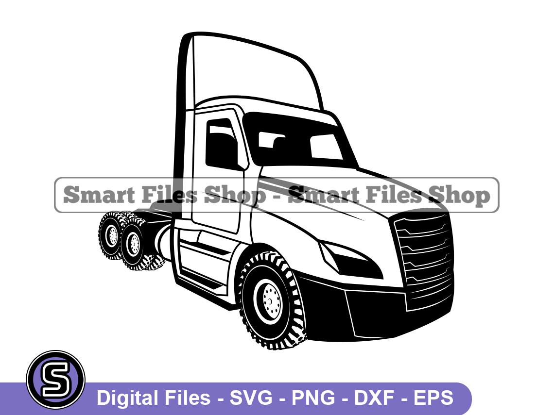 Day Cab Svg, Truck Svg, Trucker Svg, Trucking Svg, Day Cab Dxf, Day Cab ...