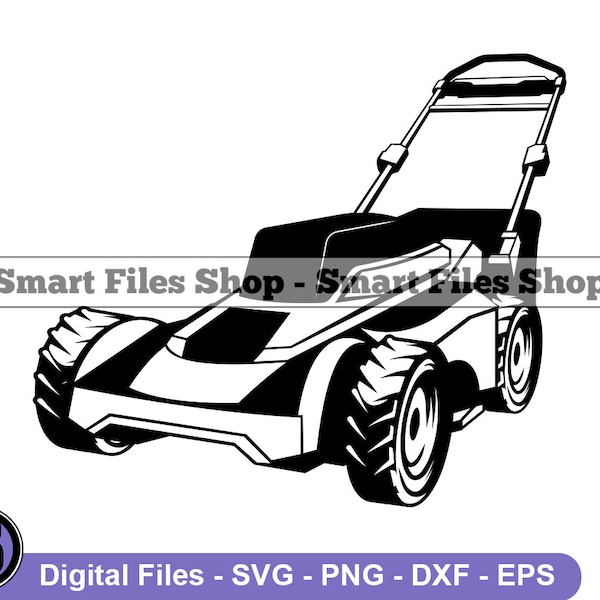 Lawn Mower Svg - Etsy