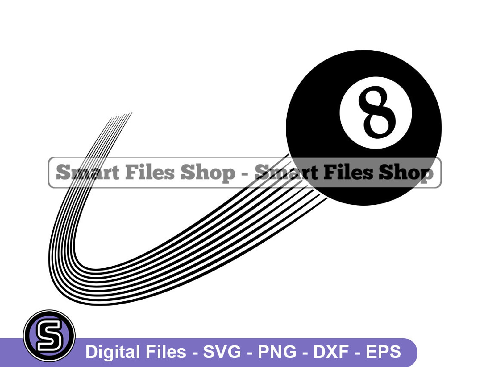 Billiards Swoosh Svg Billiards Logo Svg Pool Ball Svg - Etsy