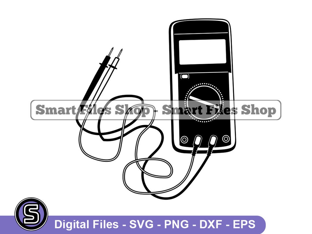 Multimeter Svg, Ammeter Svg, Voltmeter Svg, Multimeter Dxf, Multimeter ...