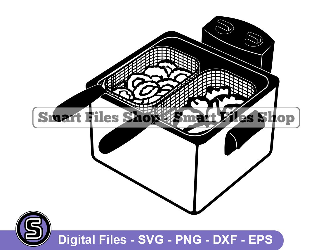 Electric Deep Fryer SVG Deep Fryer SVG Deep Fryer Dxf Deep | Etsy