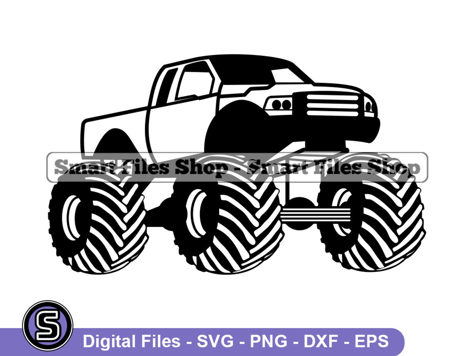 Monster Truck SVG Monster Truck Dxf Monster Truck Png - Etsy