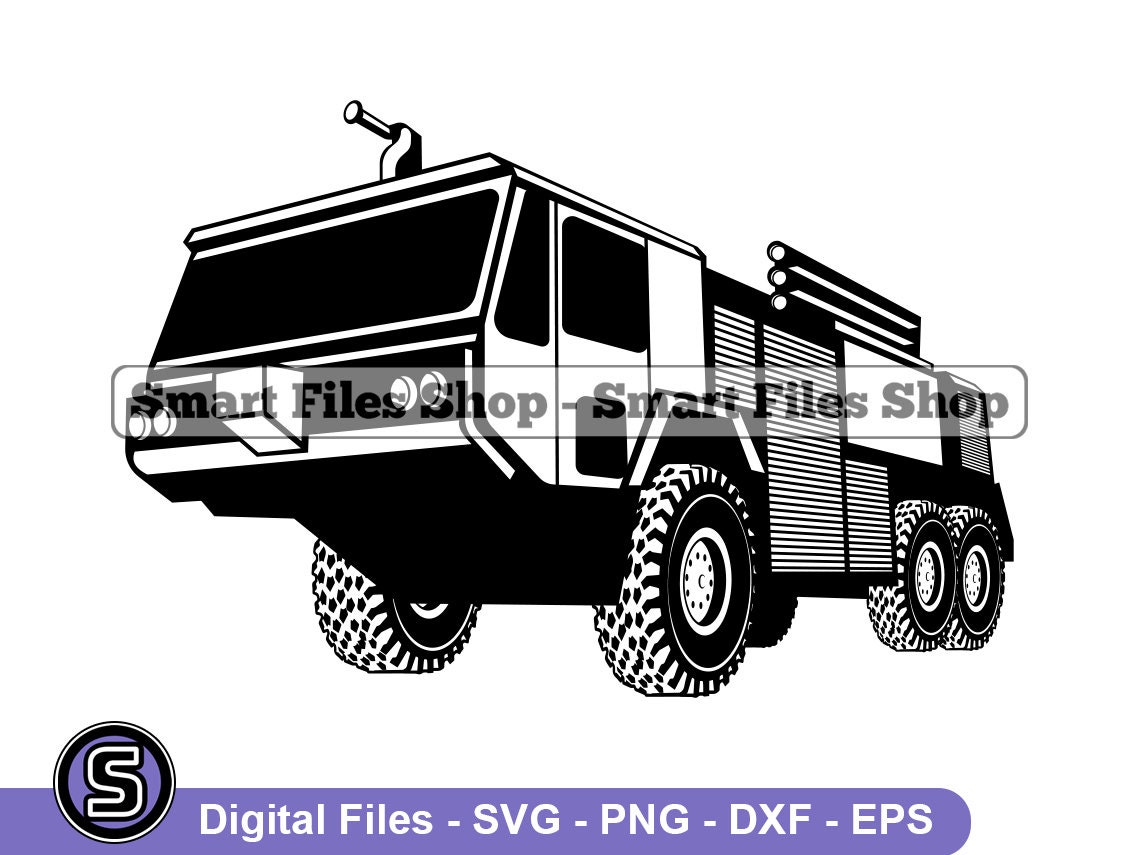 ARFF Truck #2 Svg, Airport Crash Truck Svg, Airport Rescue Fire ...