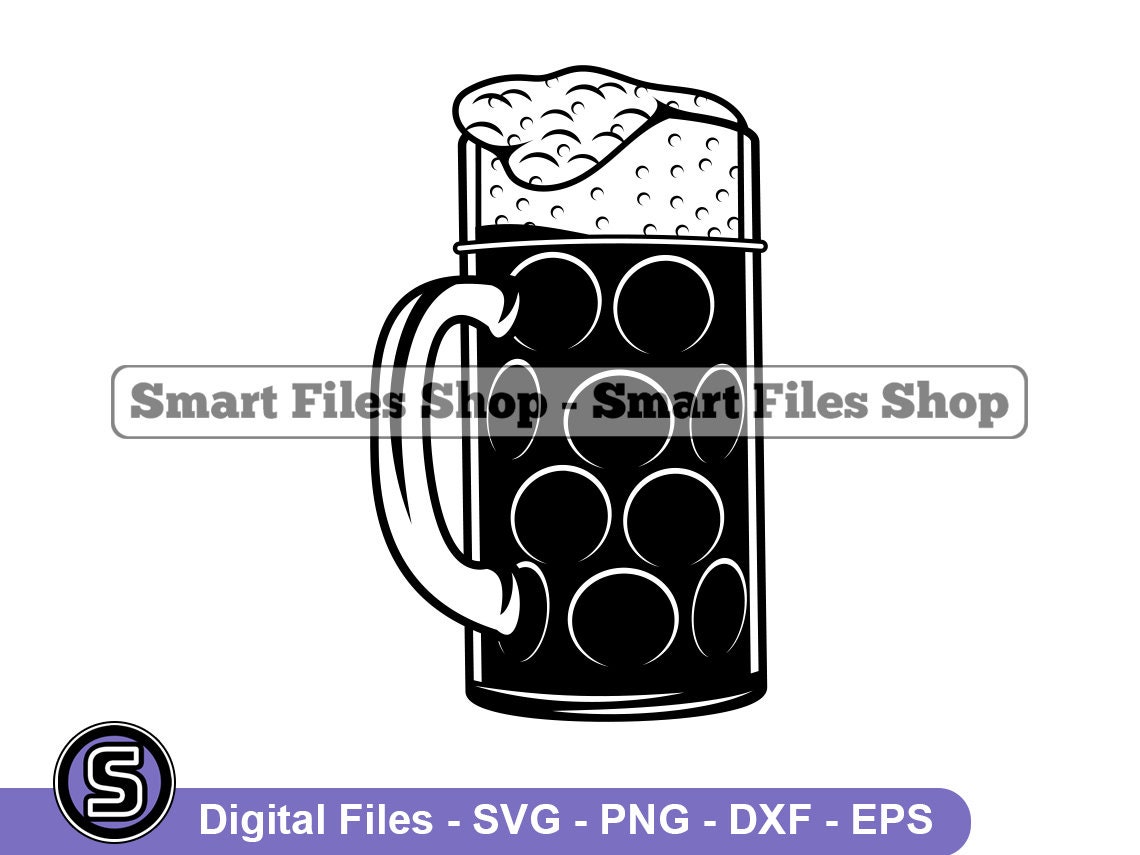 Beer Mug With Foam Svg Beer Mug Svg Beer Svg Beer Mugs Dxf - Etsy