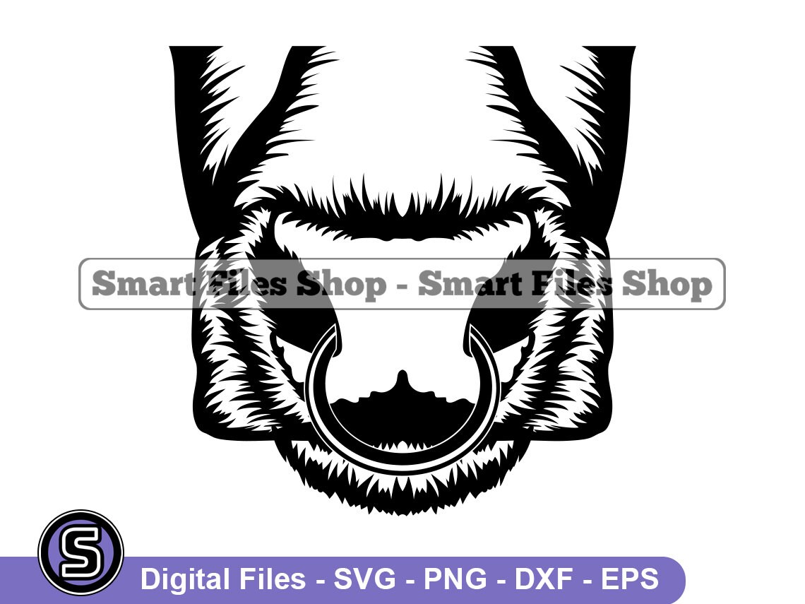 Bull Snout 2 Svg Bull Snout Svg Bull Muzzle Svg Bull Svg | Etsy