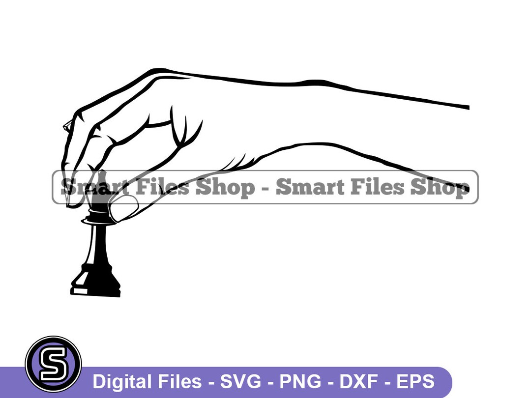 Hand Holding Chess Piece Svg, Chess Svg, Chess Dxf, Chess Png, Chess ...
