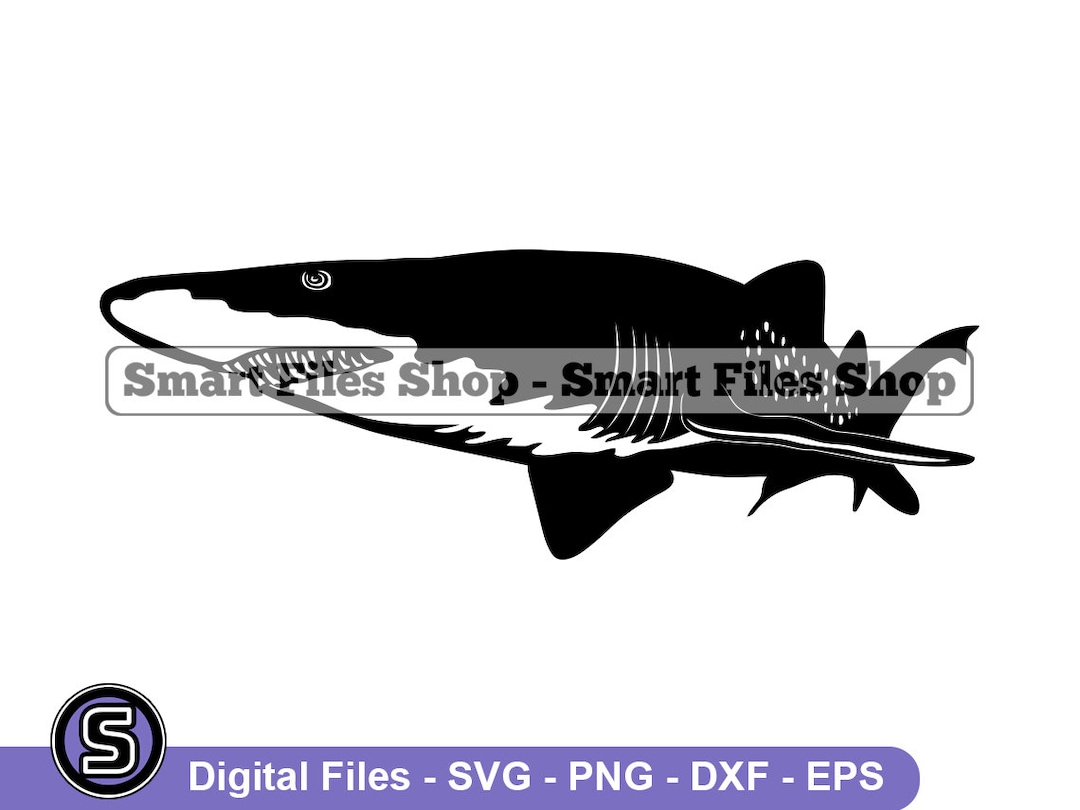 Sand Tiger Shark #2 SVG, Sand Tiger Shark SVG, Shark Svg, Shark Dxf ...