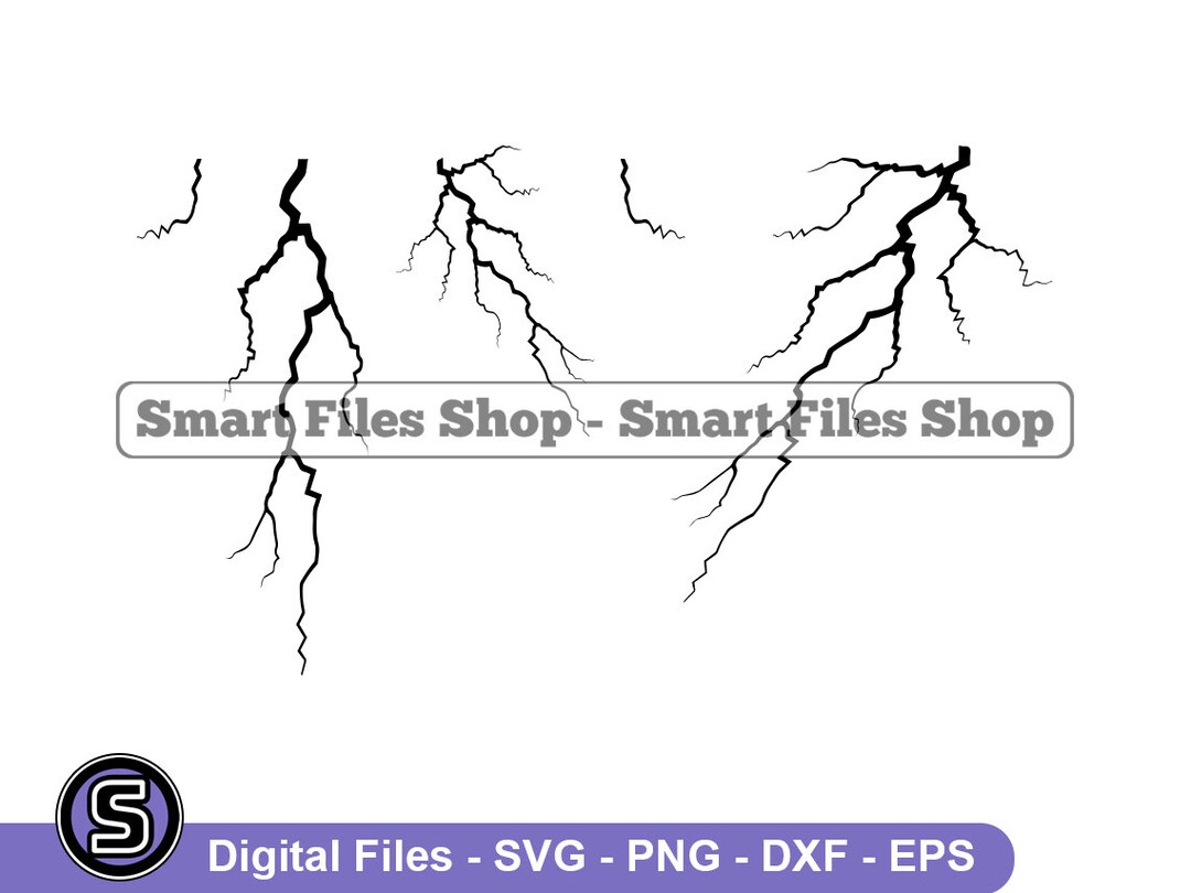 Lightning Strike Svg, Lightning Svg, Electricity Svg, Lightning Dxf ...