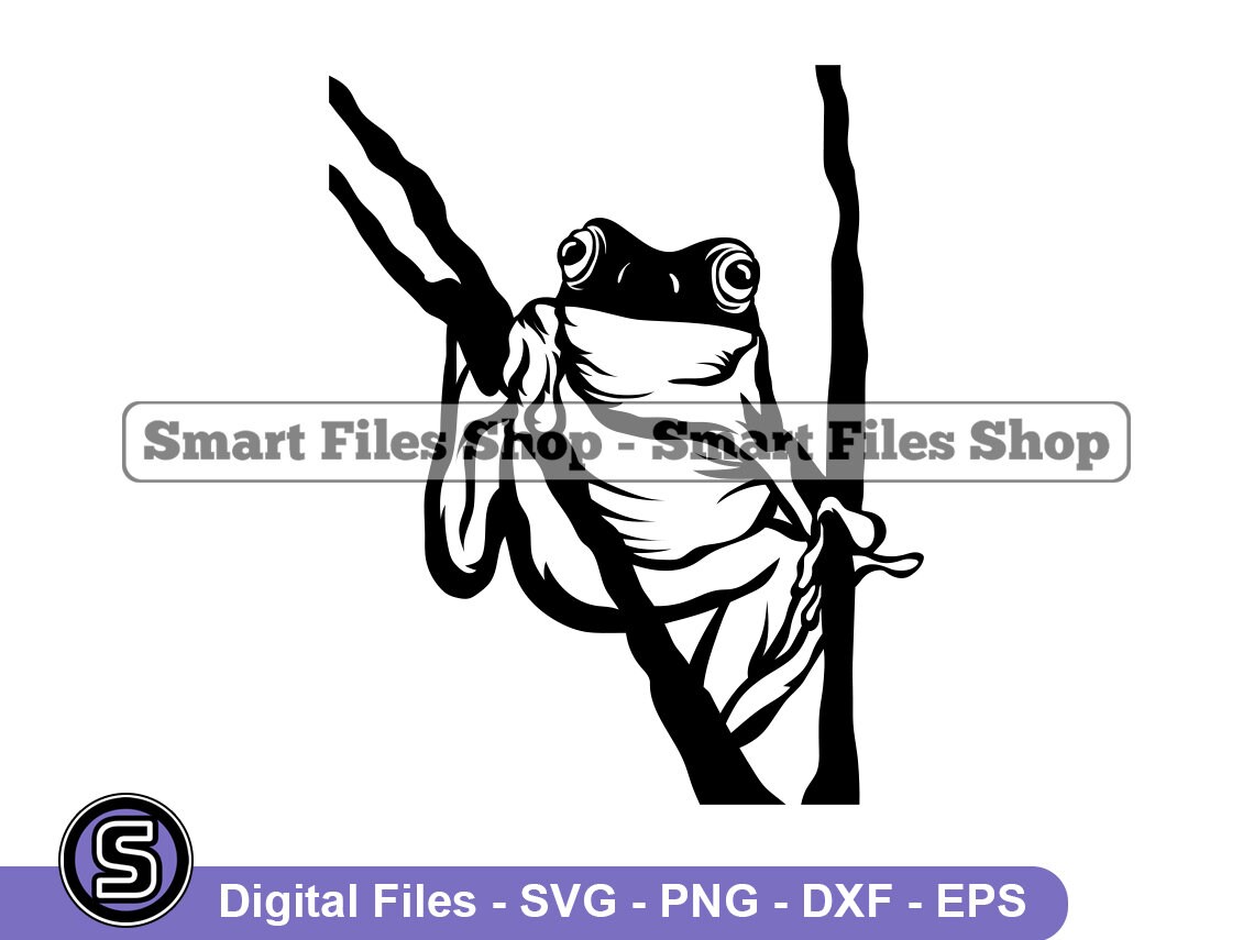 Tree Frog SVG Frog Svg Tree Frog Dxf Tree Frog Png Tree | Etsy