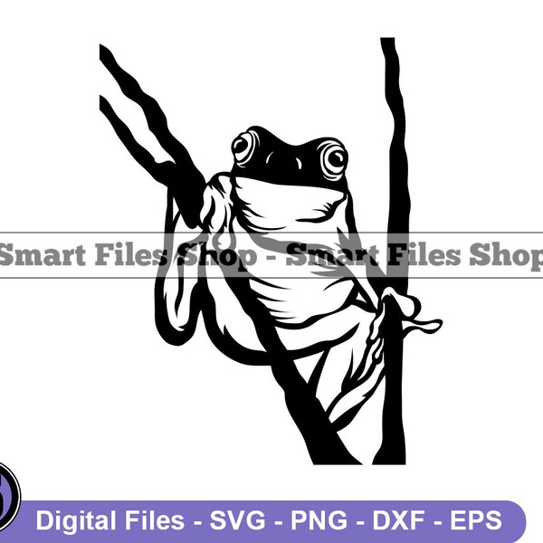 Tree Frog Svg - Etsy