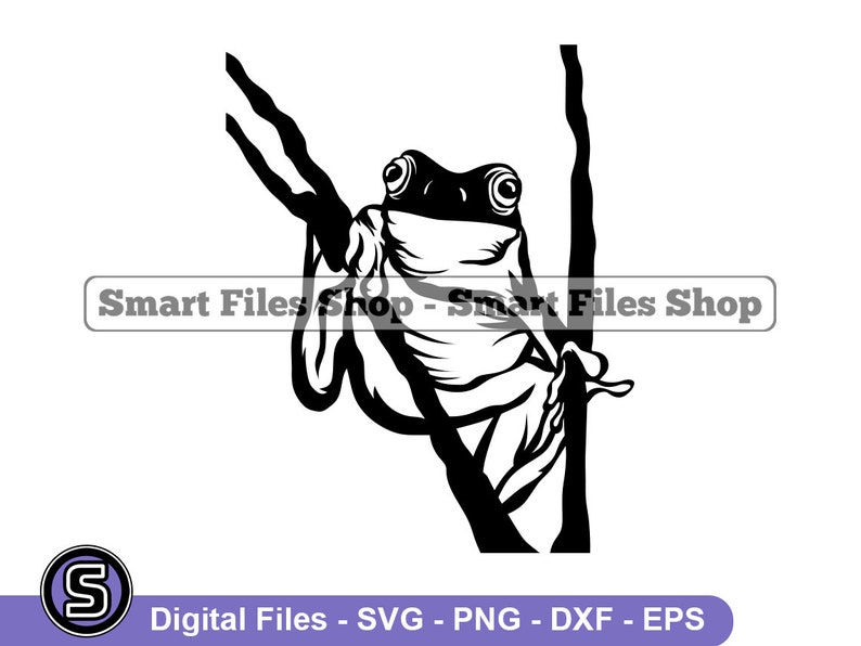 Tree Frog SVG, Frog Svg, Tree Frog Dxf, Tree Frog Png, Tree Frog ...