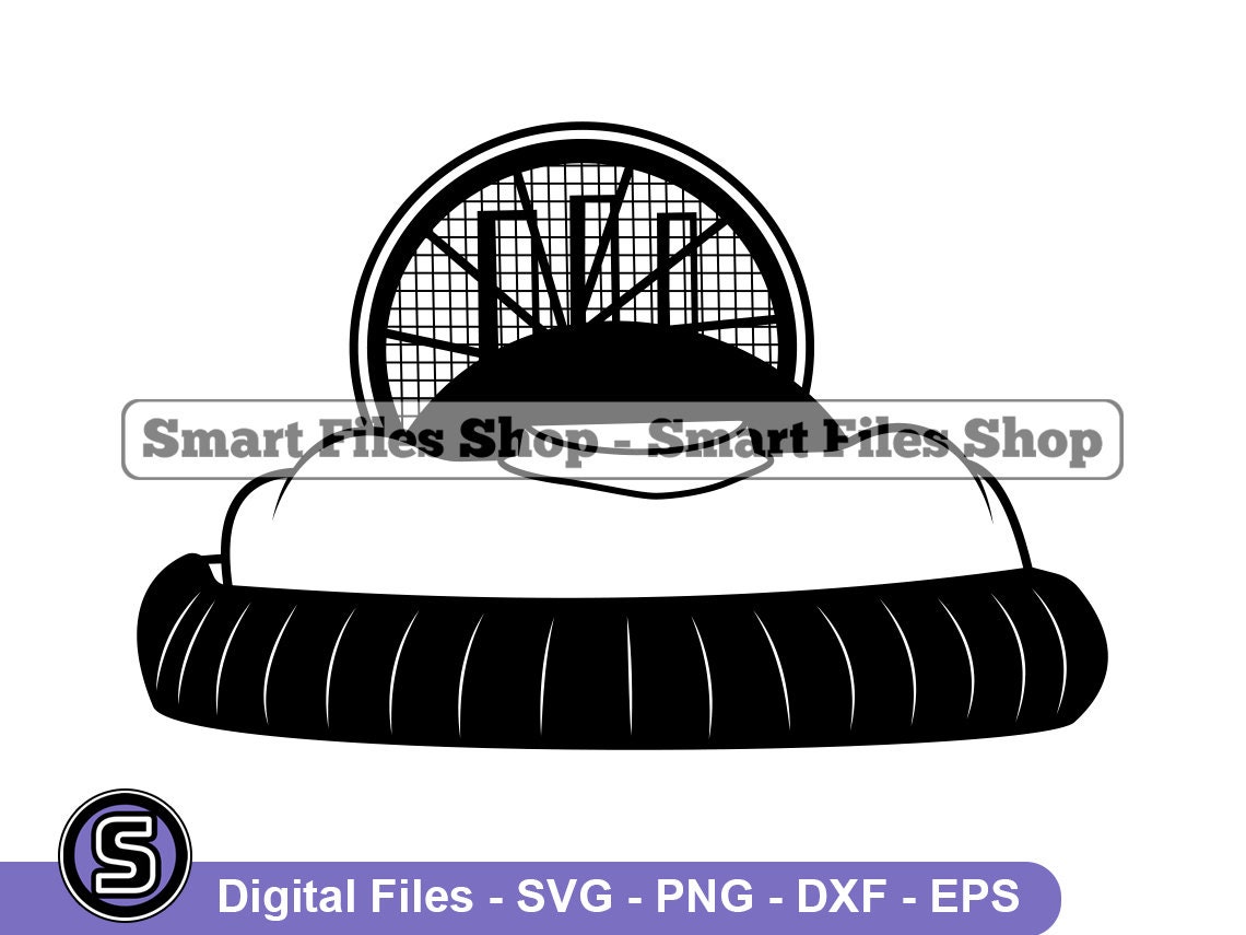 Hovercraft #4 Svg, Hovercraft Svg, Speed Boat Svg, Hovercraft Dxf ...