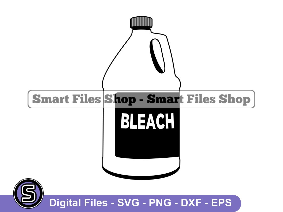 Bleach Svg Chemical Svg Cleaning Svg Bleach Dxf Bleach | Etsy
