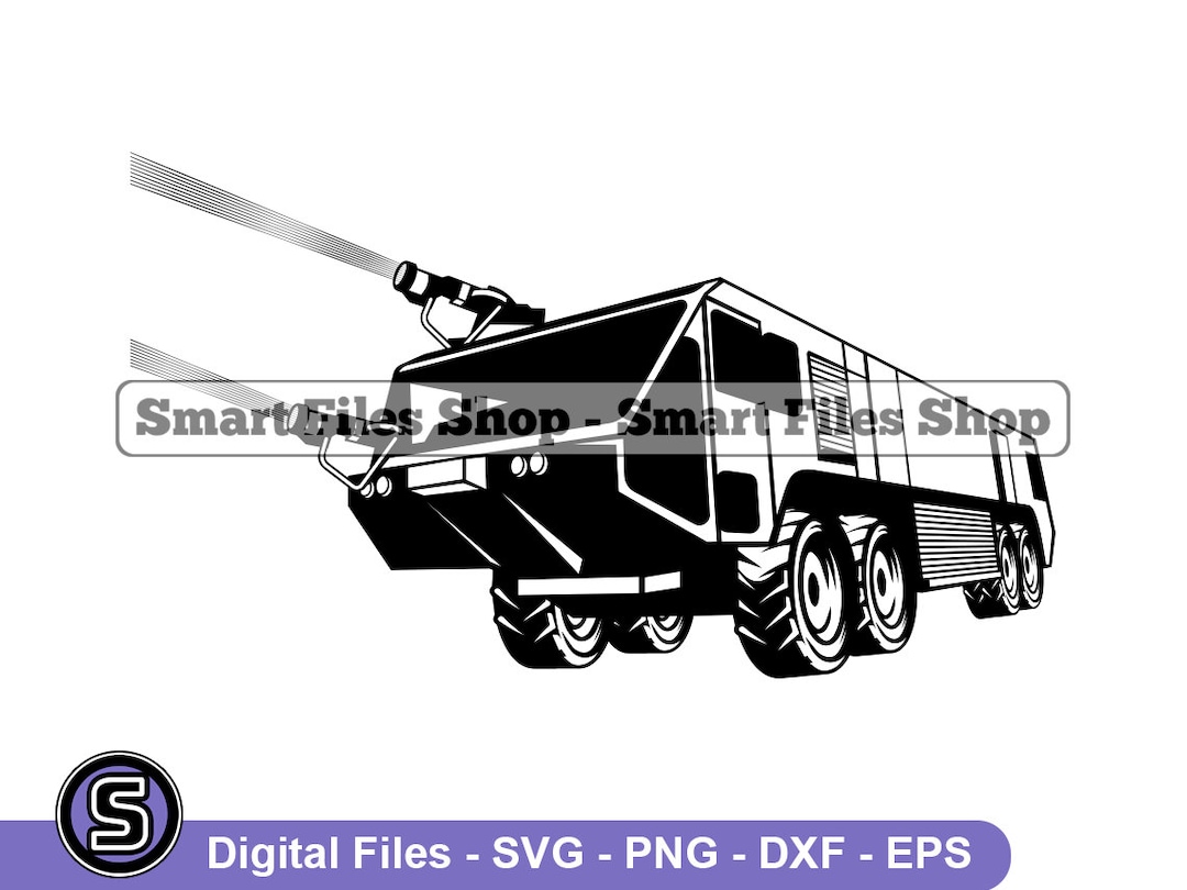 ARFF Truck #4 Svg, Airport Crash Truck Svg, Airport Rescue Fire ...