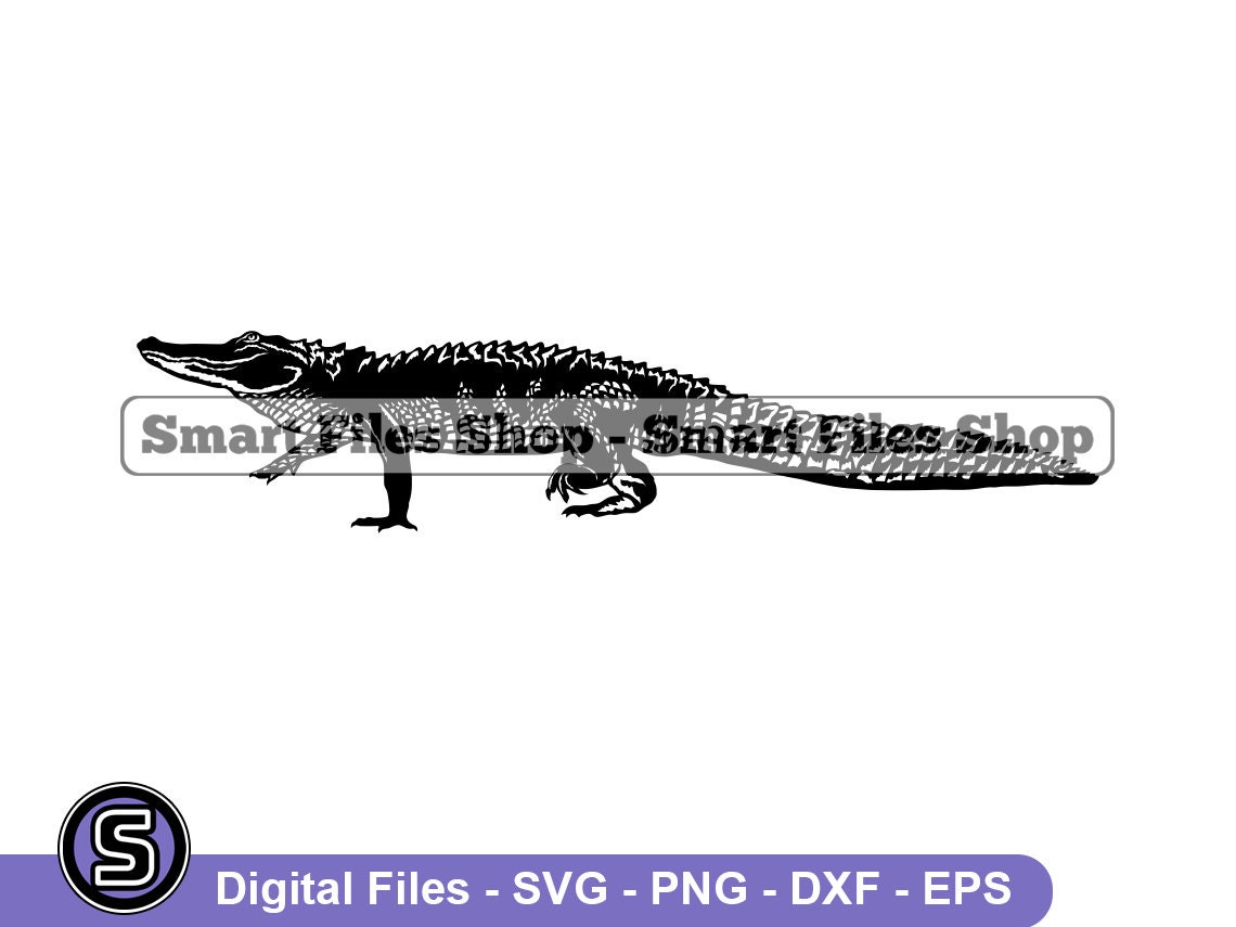 Alligator 4 Svg Alligator Svg Alligator Dxf Alligator Png - Etsy