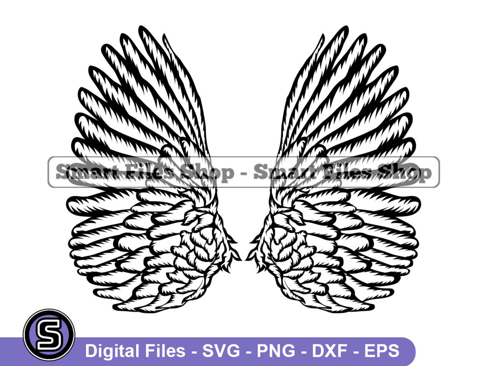 Wings 13 SVG Wings SVG Flying Svg Wings Dxf Wings Png | Etsy
