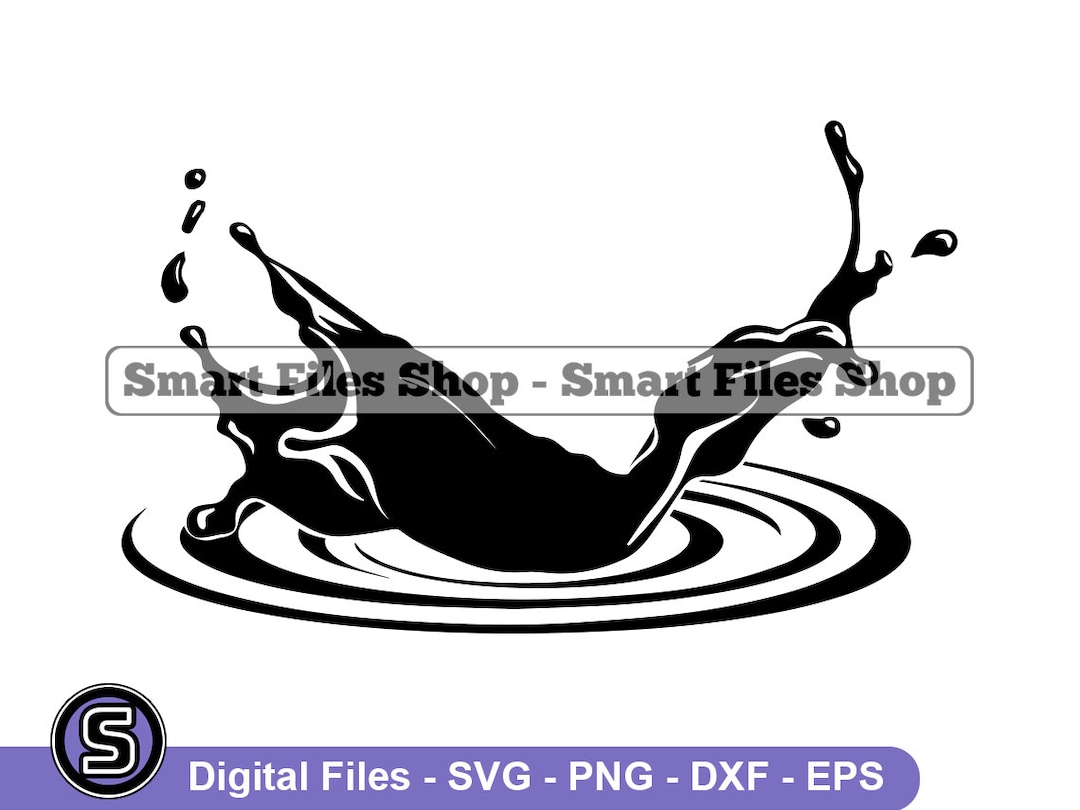 Water Splash Svg, Water Ripple Svg, Water Splash Dxf, Water Splash Png ...