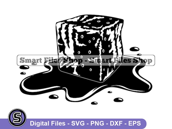 Melting Ice Cube Svg Ice Cube Svg Melting Ice Svg Ice Cube | Etsy