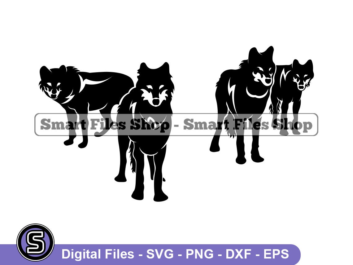 Wolf Pack 6 Svg Wolf Svg Wolves Svg Forest Creatures Svg | Etsy
