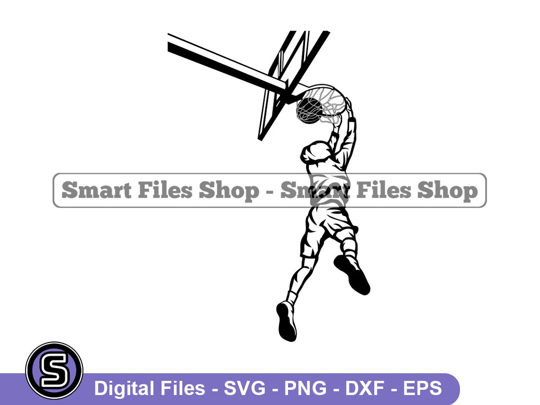 Basketball Dunk Svg, Basketball Svg, Basketball Dxf, Basketball Png ...