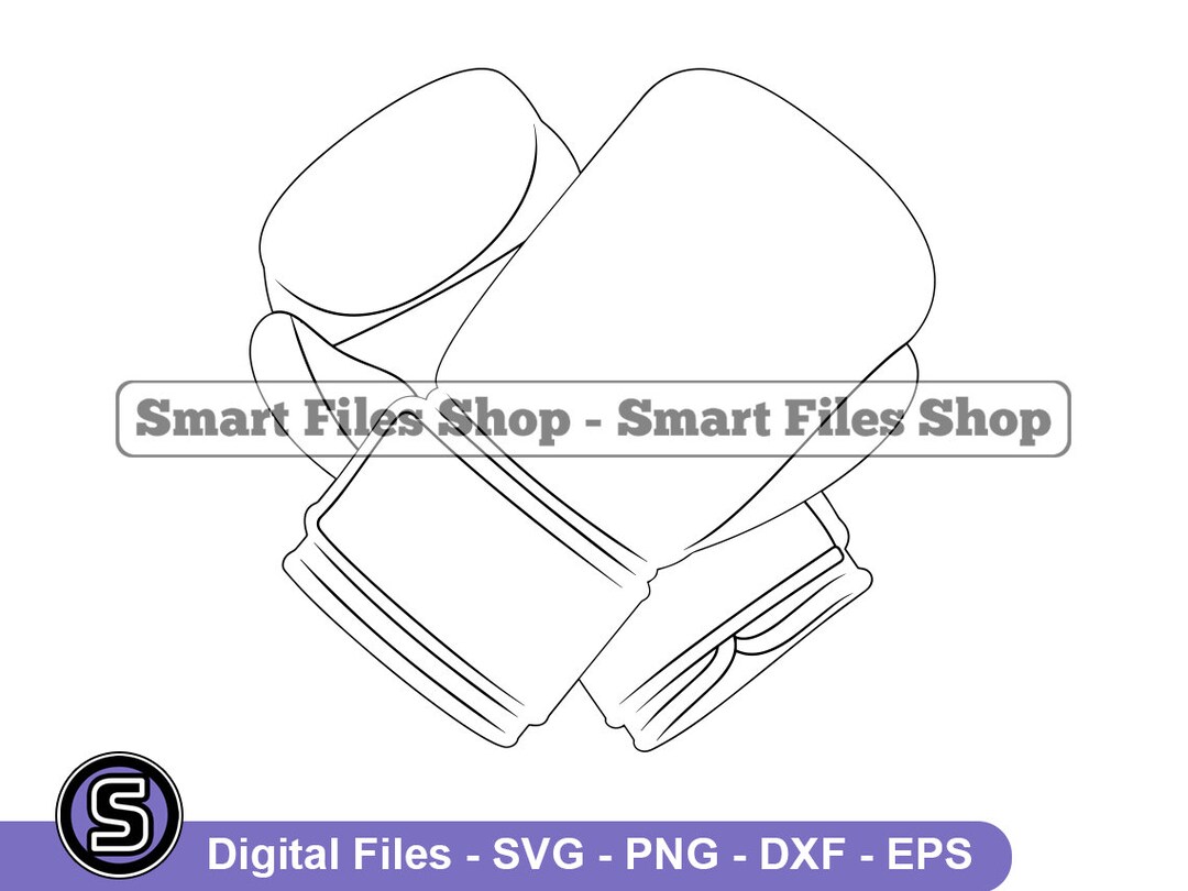 Boxing Gloves Outline Svg Boxing Gloves Svg Boxing Svg - Etsy UK