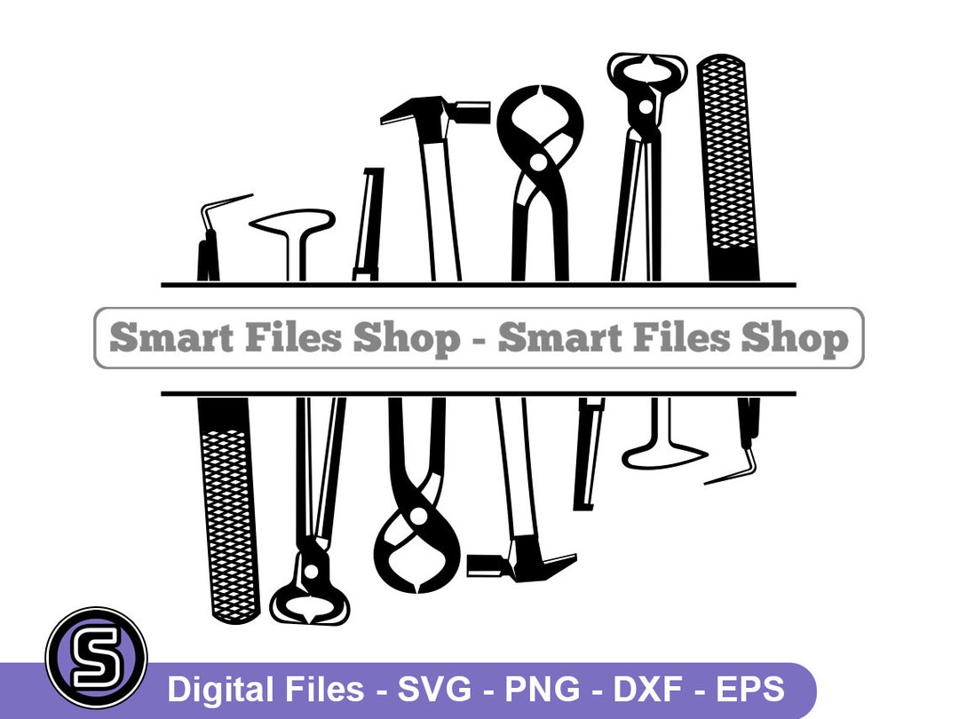 Farrier Split Monogram Logo Svg, Farrier Svg, Horse Svg, Equine Svg ...