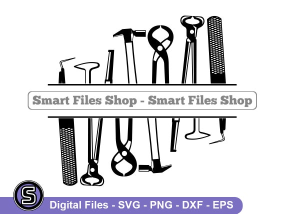 Farrier Split Monogram Logo Svg Farrier Svg Horse Svg - Etsy