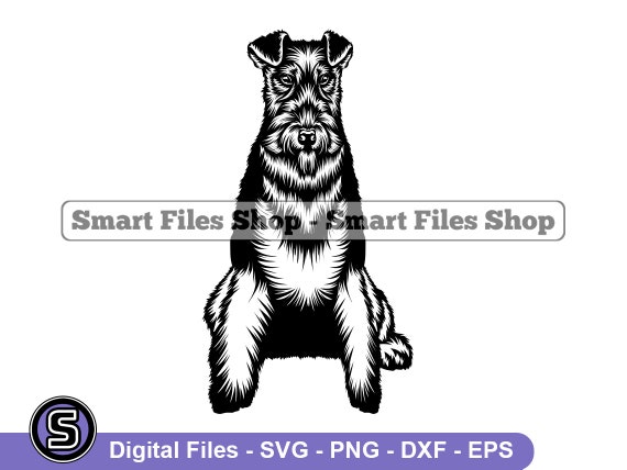 Sitting Wire Fox Terrier SVG Wire Fox Terrier Svg Dog Svg - Etsy