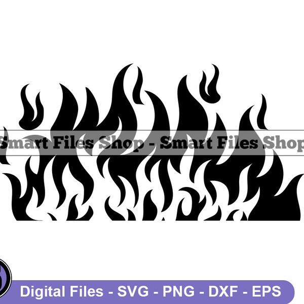 Flame Svg - Etsy