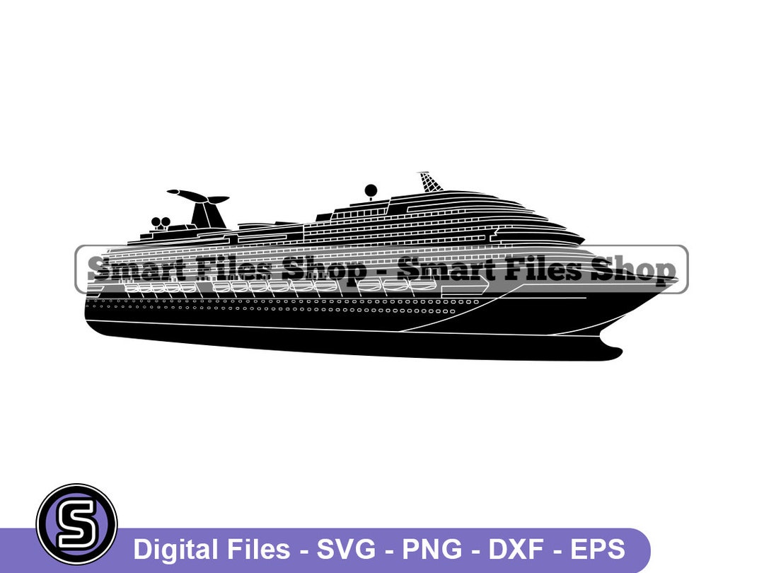 Cruise Ship #5 Svg, Cruise Ship Svg, Vacation Svg, Cruise Ship Dxf ...