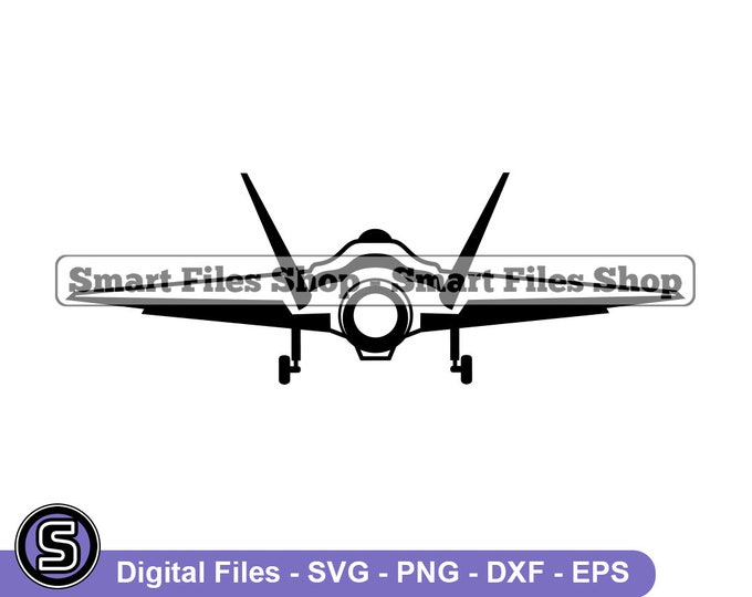 Fighter Jet Svg, Fighter Jet Png, Svg File for Cricut, Silhouette, Cut ...
