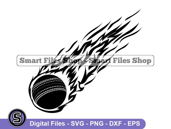 Flaming Cricket Ball 2 Svg Cricket Svg Cricket Ball Dxf - Etsy Australia