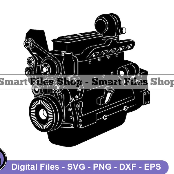 Diesel Engine Clipart - Etsy
