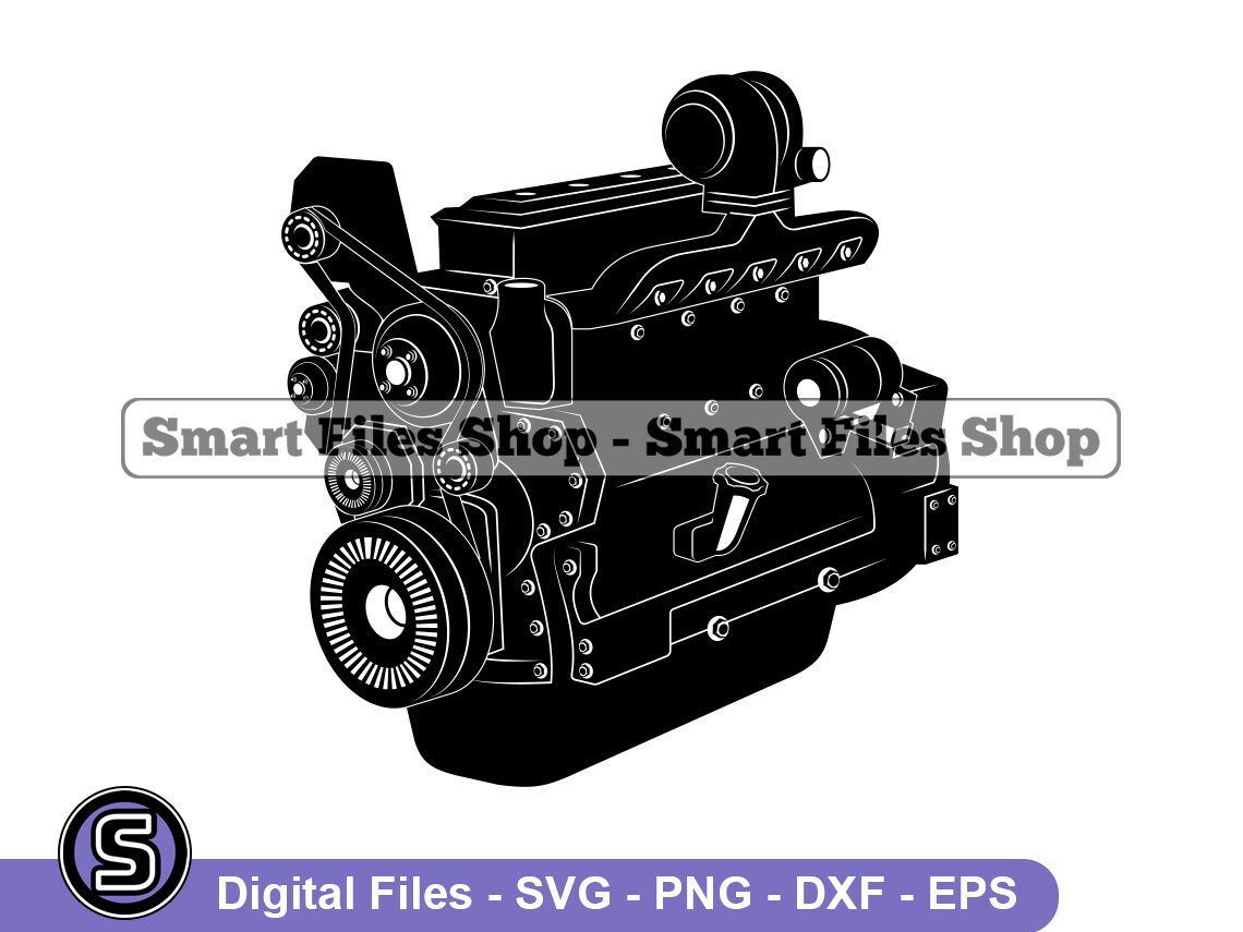 Diesel Engine Svg, Diesel Engine Dxf, Diesel Engine Png, Diesel Engine ...